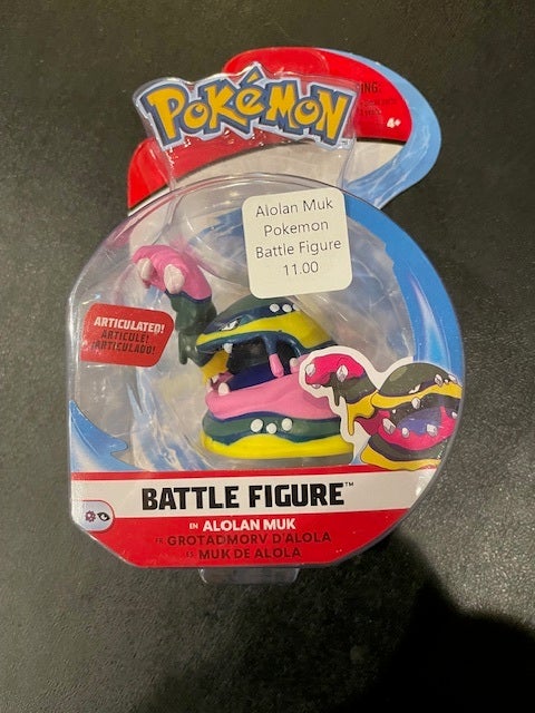 Alolan Muk Pokemon Battle Figure | Faraday Toys