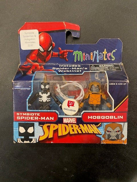 Symbiote Spiderman & Hobgoblin MiniMates | Faraday Toys