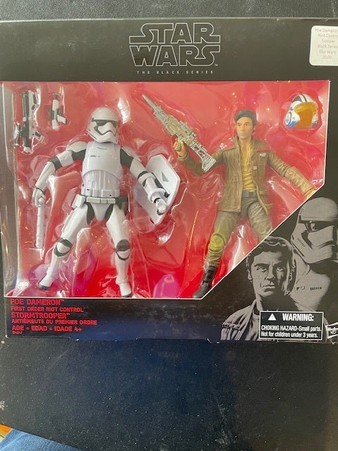 Poe Dameron & Riot Control Trooper Black Series Star Wars | Faraday Toys