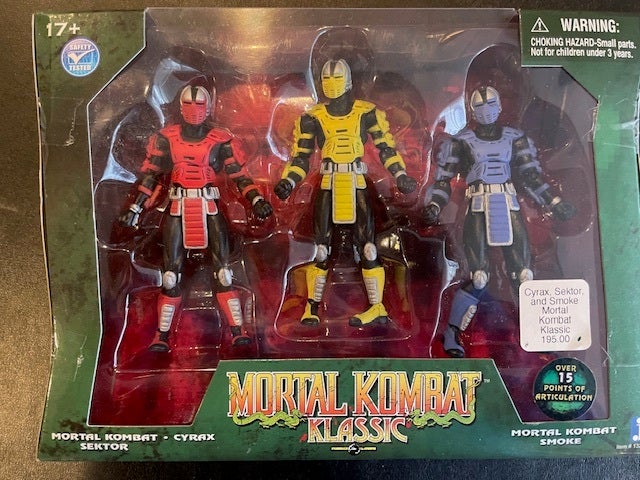 Cyrax, Sektor & Smoke Mortal Kombat Klassic | Faraday Toys