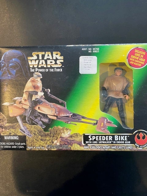 Speeder Bike With Luke Power of the Force Star Wars | Faraday Toys